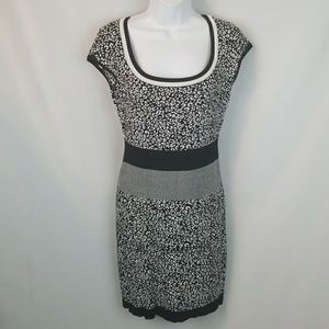 XOXO | Dresses | Xoxo Cheetah White And Black Print Dress | Poshmark